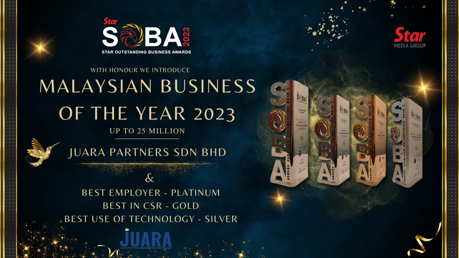 Star Outstanding Business Awards (SOBA) 2023 - Juara Partners